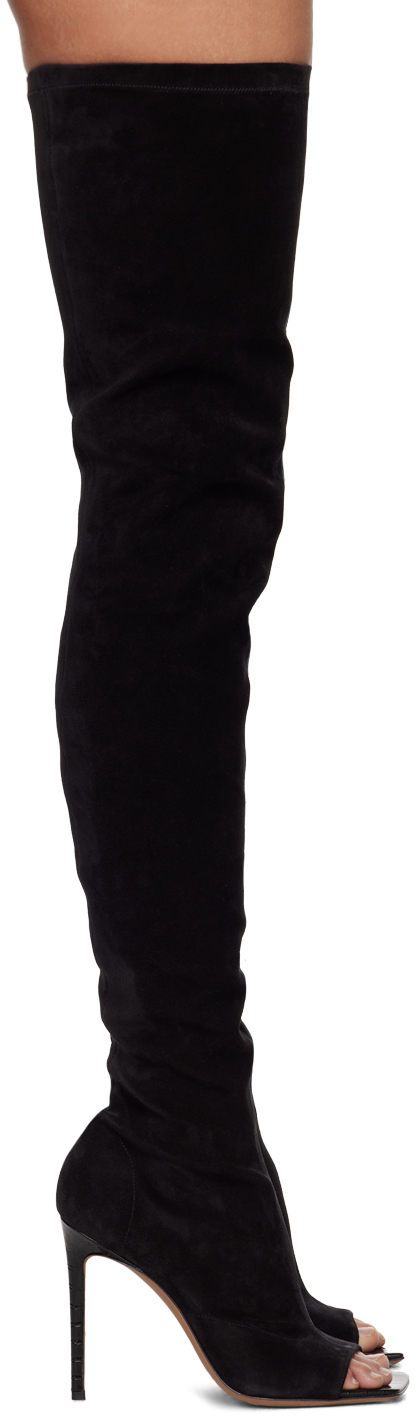 Black Amanda Tall Boots by Paris Texas on Sale
