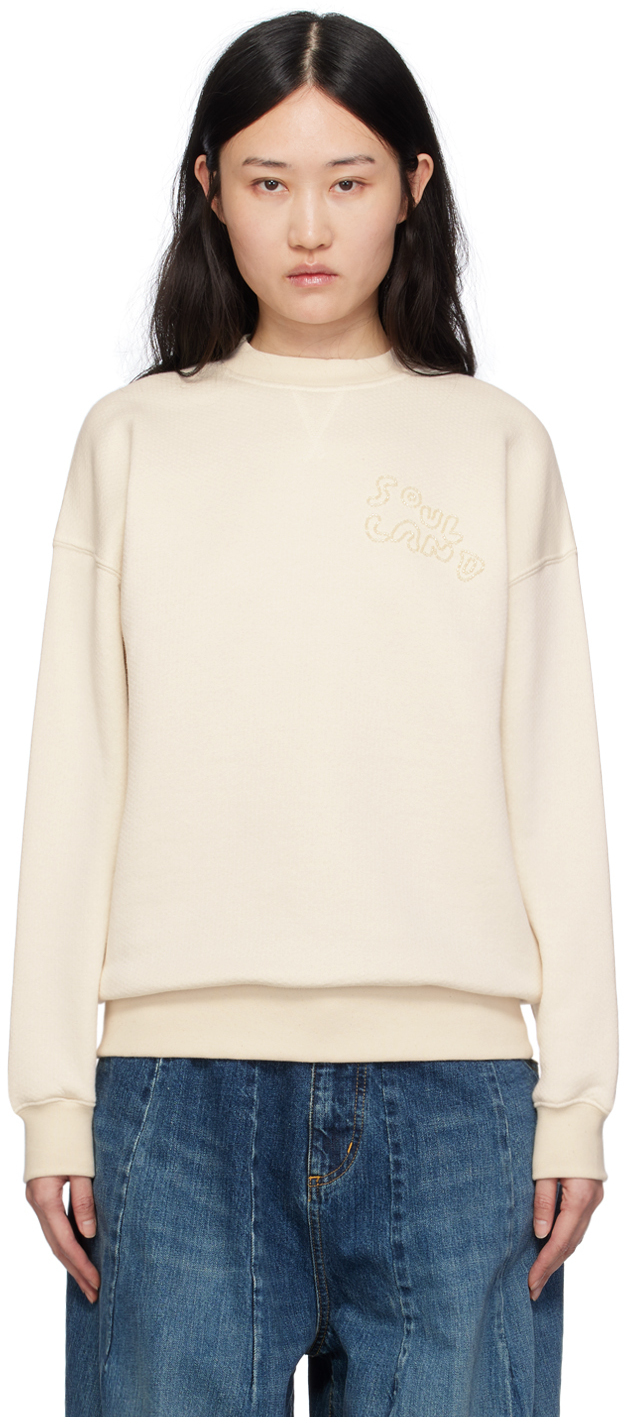 Pull molletonné Koda blanc cassé Soulland en solde