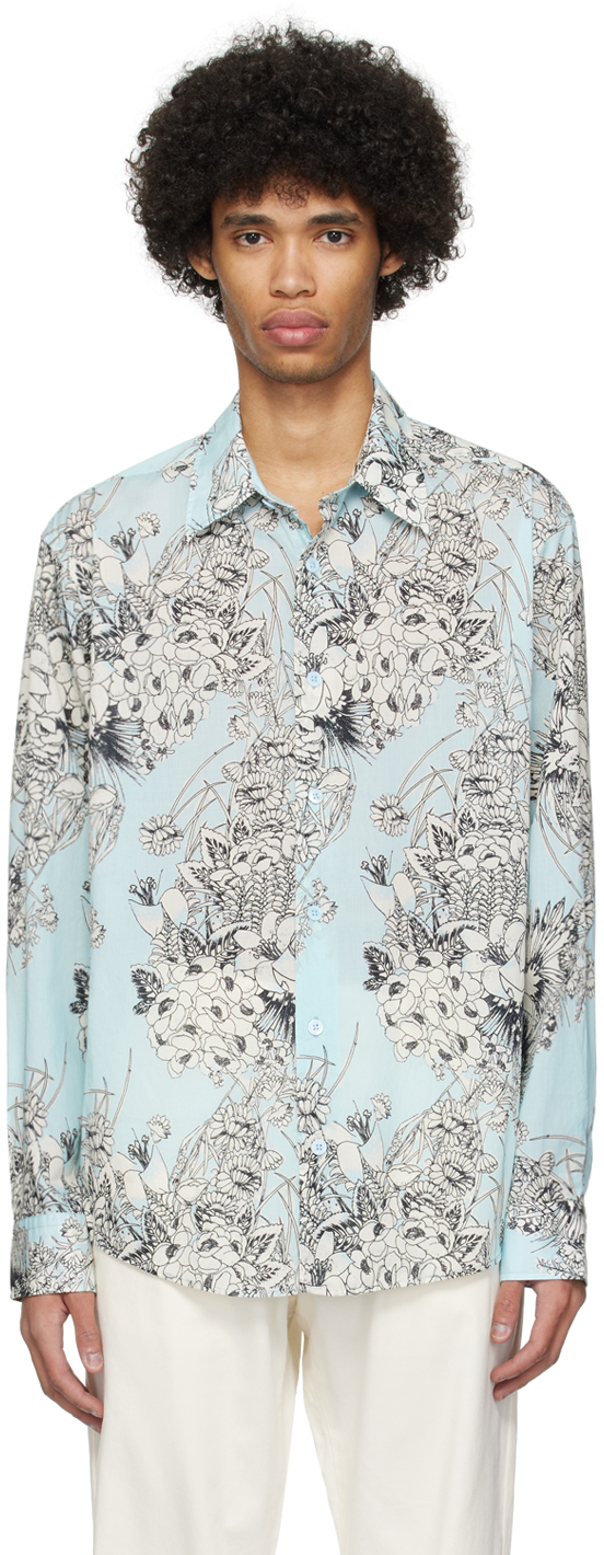 Blue Quinsy 5733 Shirt by NN07 on Sale