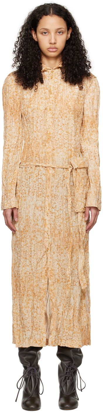 Orange Atelier la Folie Edition Midi Dress by LEMAIRE on Sale