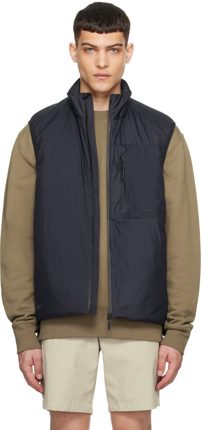 Navy Midlayer Vest by Norse Projects ARKTISK on Sale