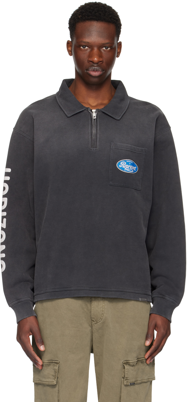 Pull molletonné Classic Parts noir Represent en solde