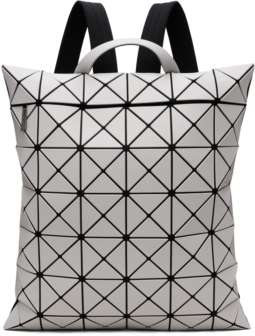BAO BAO ISSEY MIYAKE: Gray Flat Pack Backpack | SSENSE