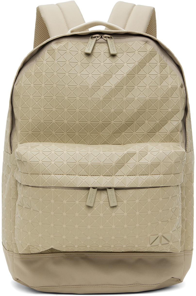 BAO BAO ISSEY MIYAKE: Beige Daypack Backpack | SSENSE
