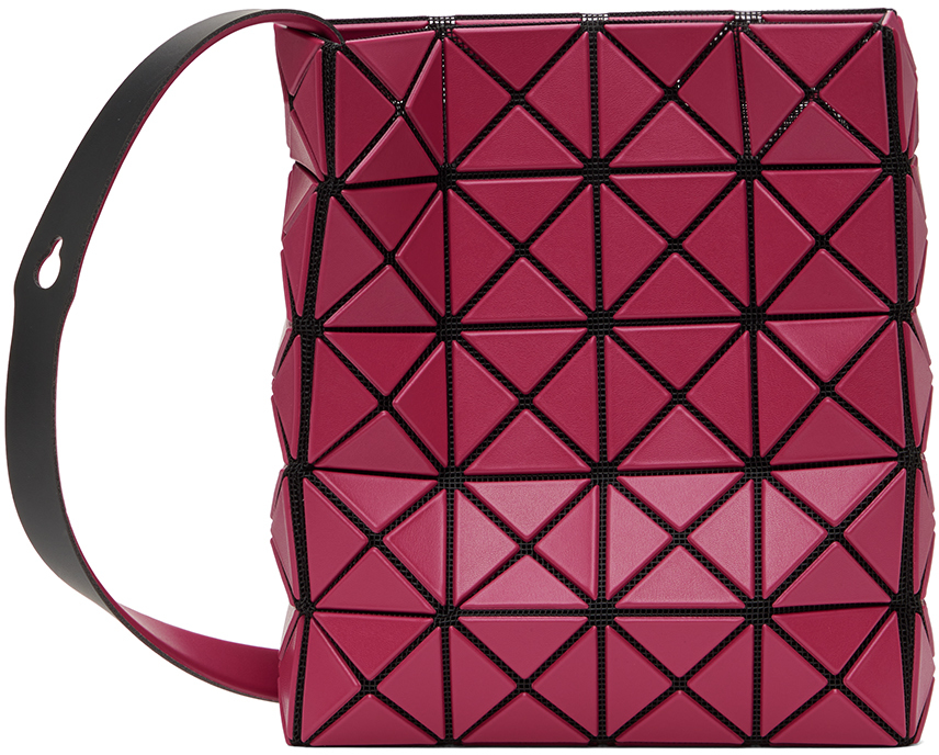 Bao Bao Issey Miyake: 红色 Prism Matte 单肩包 | SSENSE