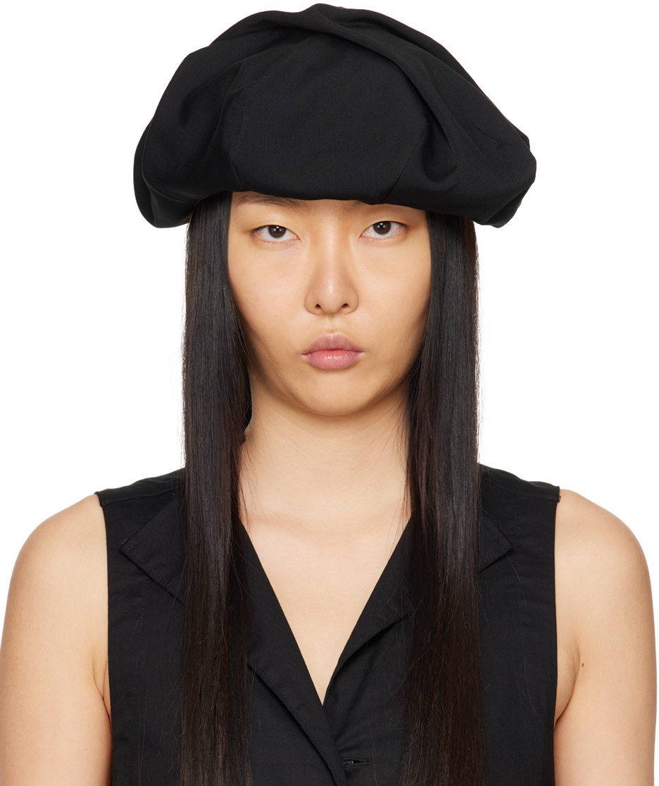 Y's: Black Beret Cap | SSENSE