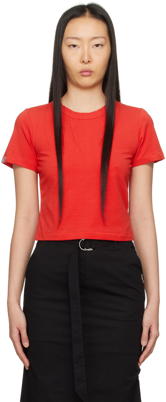 Red Cropped T-Shirt by lesugiatelier on Sale