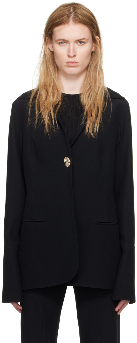 Black Komorebi Blazer by BITE on Sale
