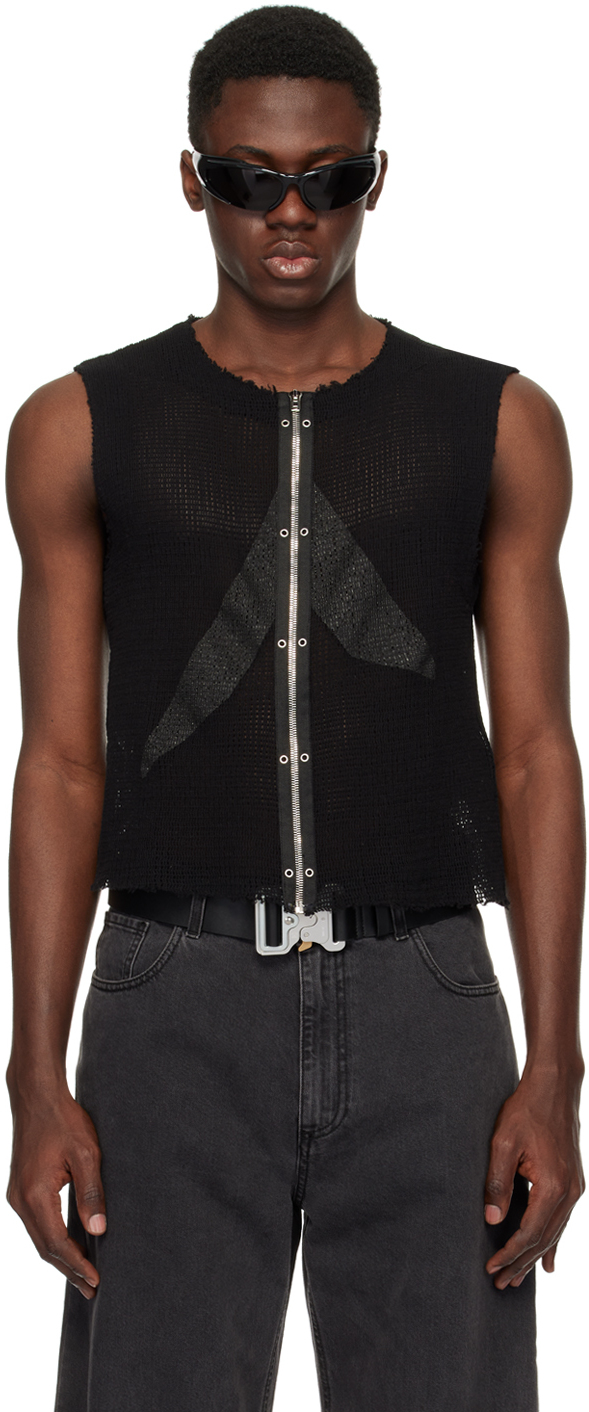 1017 ALYX 9SM: Black Zip-Up Vest | SSENSE UK