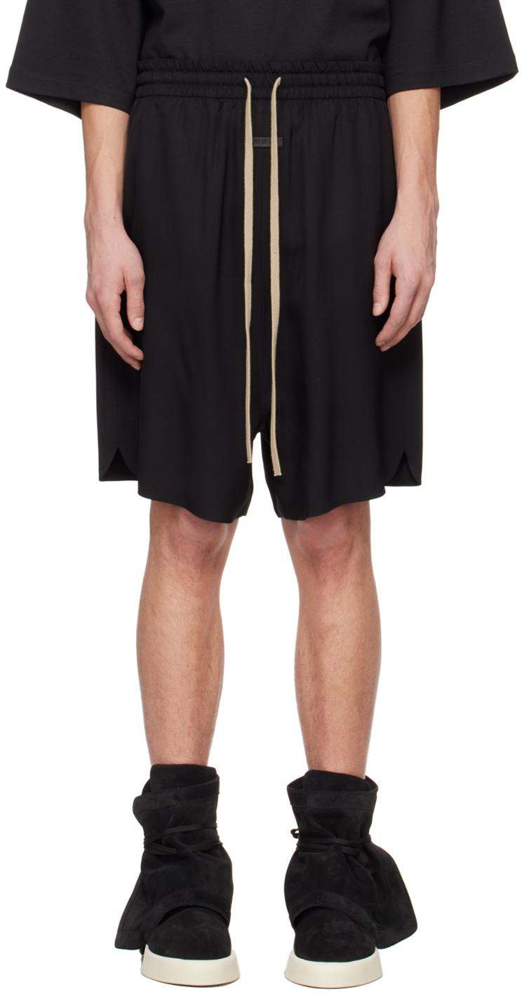 Fear of God: Black Relaxed Shorts | SSENSE Canada