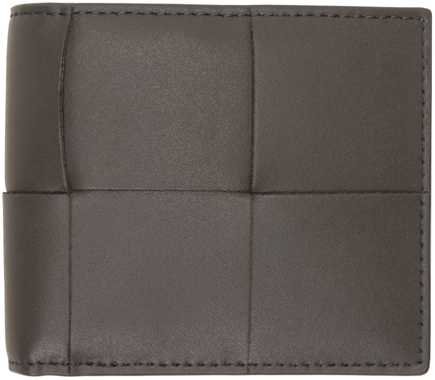 Bottega Veneta: Gray Cassette Bi-Fold Wallet | SSENSE
