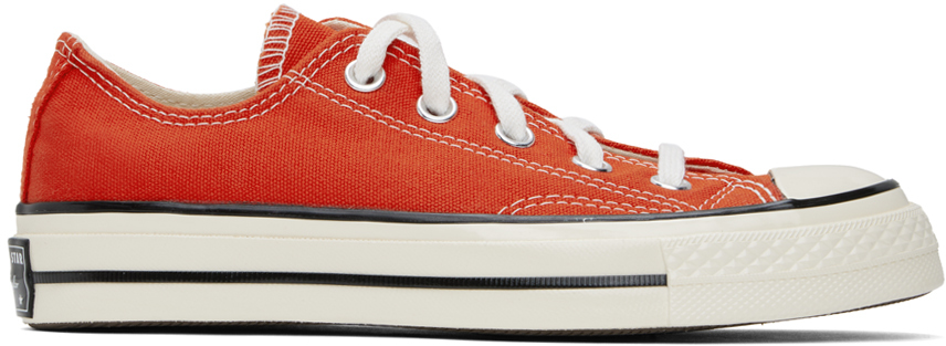 Converse: Baskets rétro Chuck 70 rouges en canevas | SSENSE France