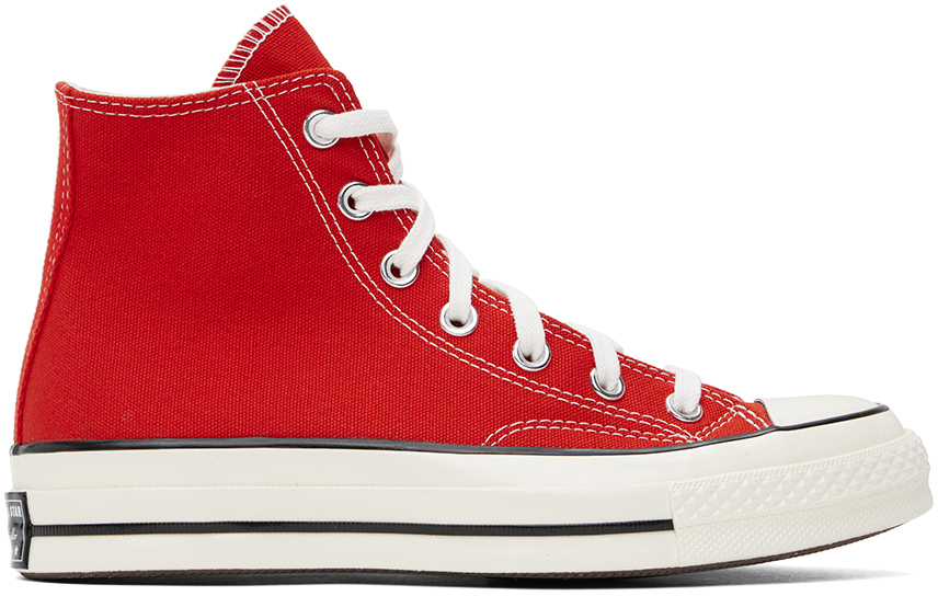 Converse: Baskets montantes Chuck 70 rouges | SSENSE France
