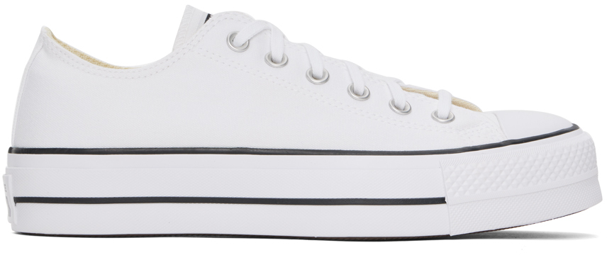 Converse: White Chuck Taylor All Star Lift Sneakers | SSENSE Canada