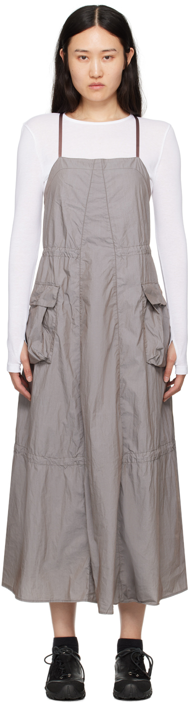 Gray Parachute Midi Dress by OUR LEGACY on Sale