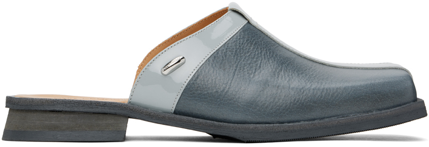 Blue Blunt Mules by OUR LEGACY on Sale