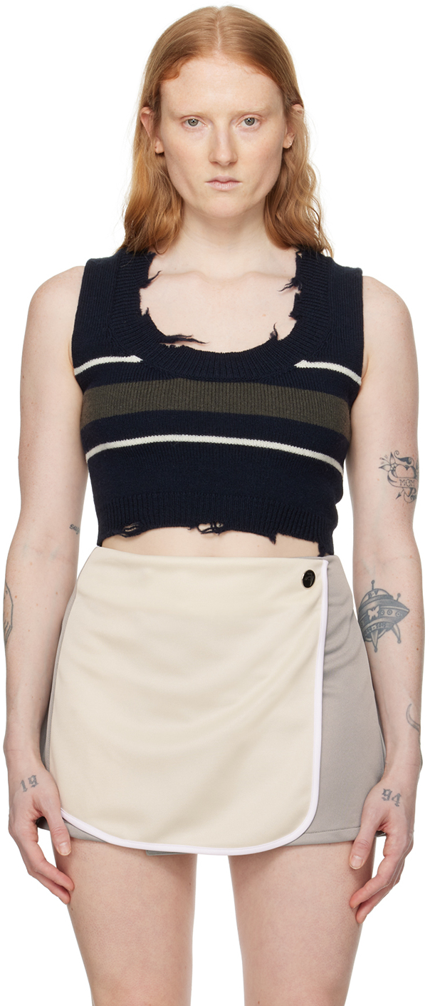 Navy Dangled Vest by AMBUSH on Sale