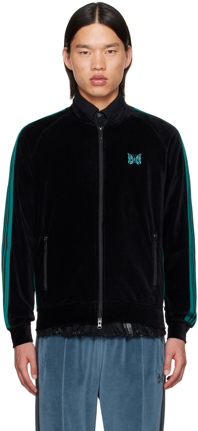 Black RC Track Jacket by NEEDLES on Sale