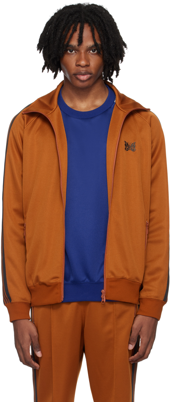 Orange Stripes Track Jacket by NEEDLES on Sale
