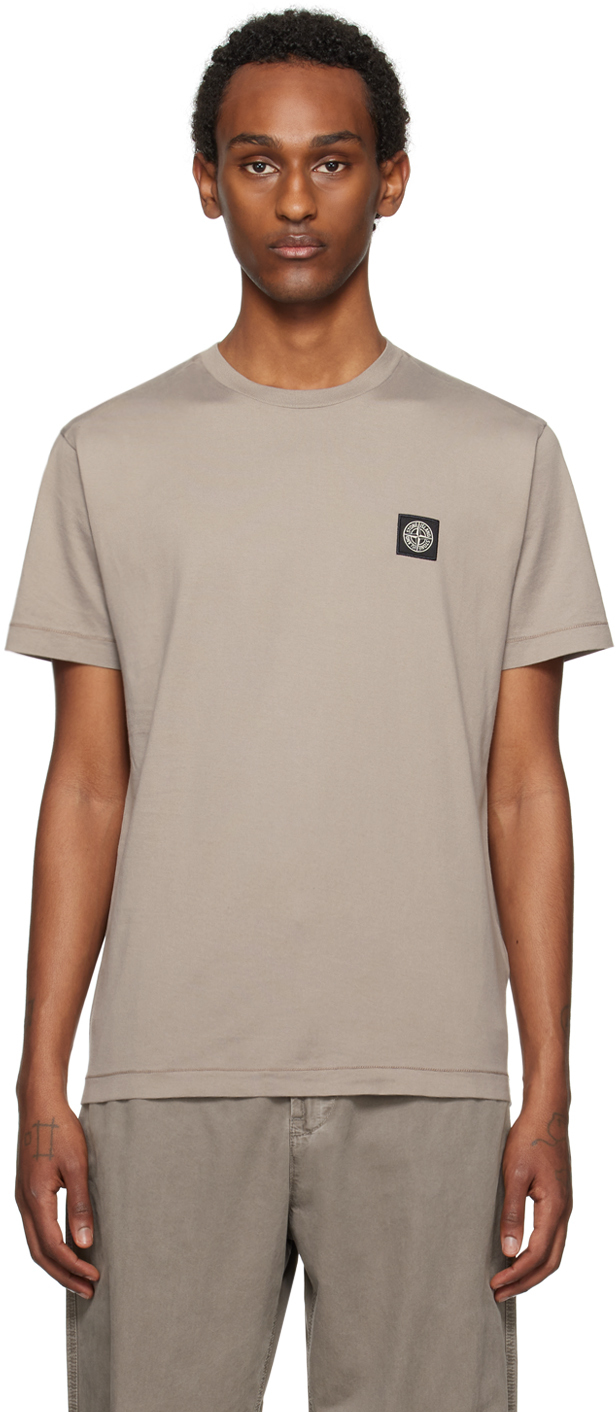 Gray Patch T-Shirt by Stone Island on Sale