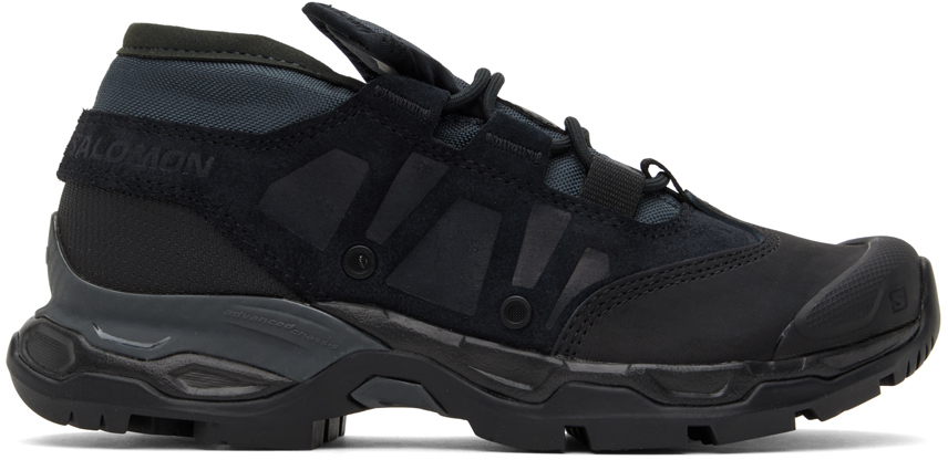 Black Jungle Ultra Low Advanced Sneakers by Salomon on Sale