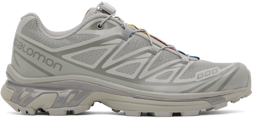 Salomon: Gray XT-6 Sneakers | SSENSE
