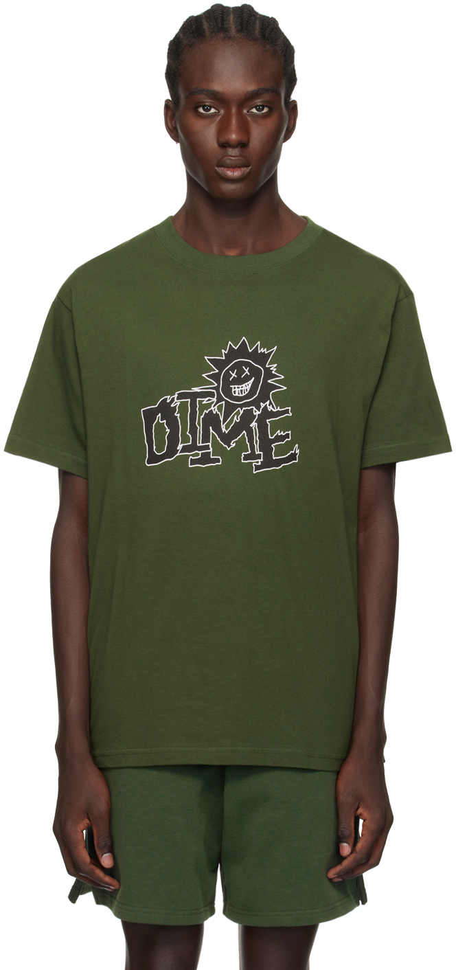 Green Sunny T-Shirt by Dime on Sale