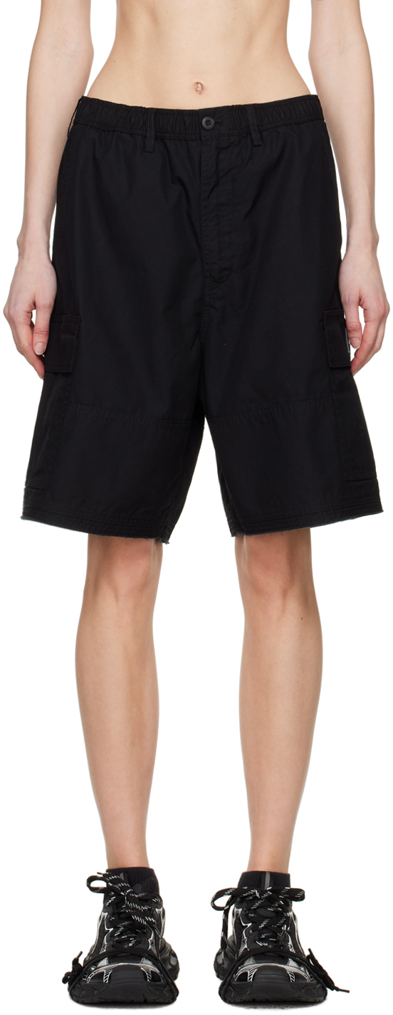 Black Team Shorts by 032c on Sale
