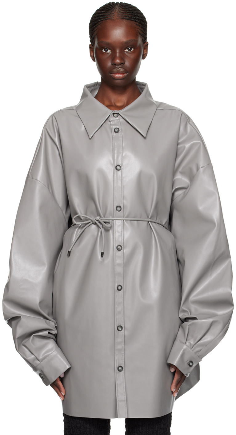 Gray Button Shirt by YUME YUME on Sale