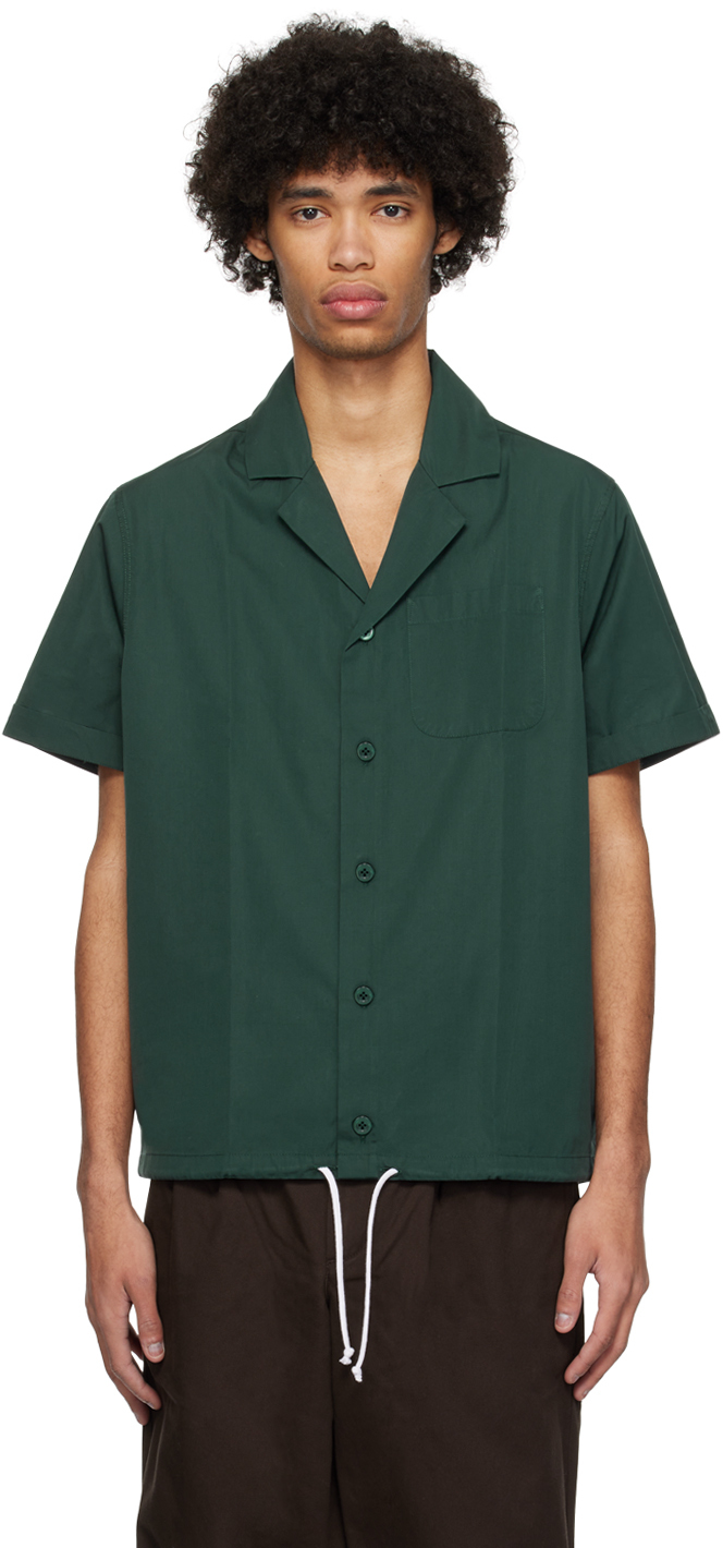 Noah: Green Drawstring Shirt | SSENSE