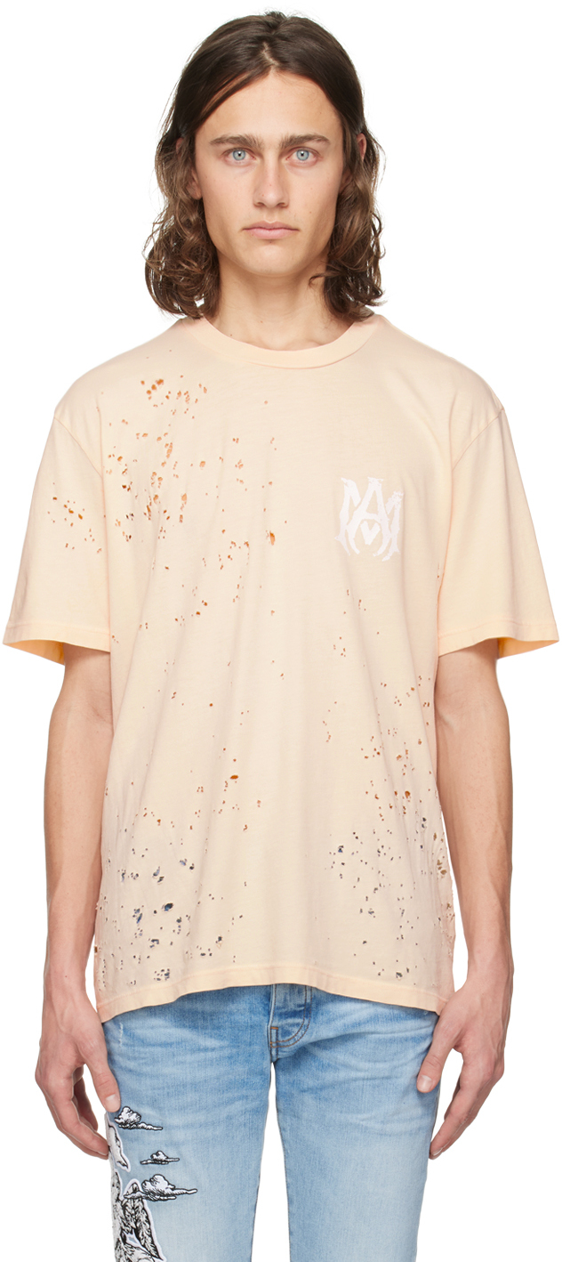 AMIRI: Pink Shotgun T-Shirt | SSENSE