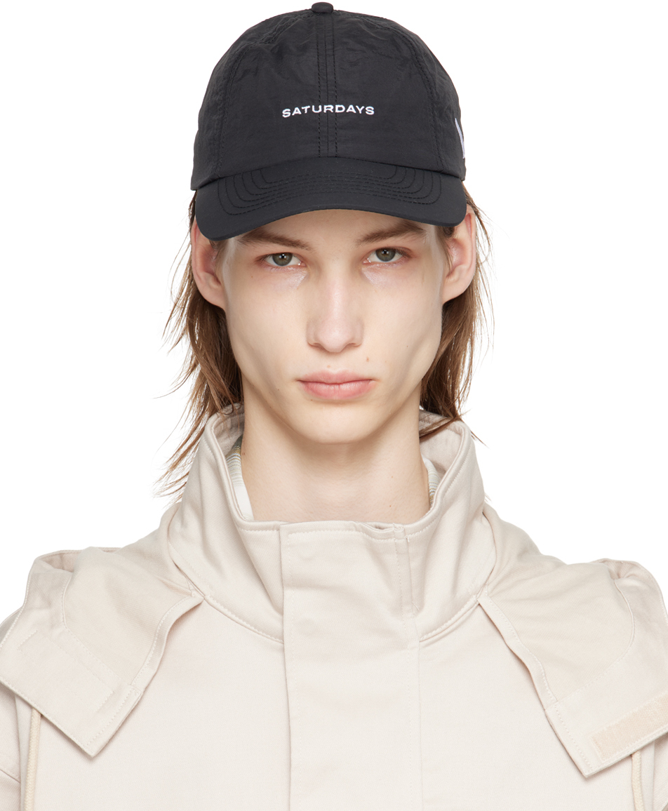 Saturdays NYC: Black Abie International Dad Cap | SSENSE Canada