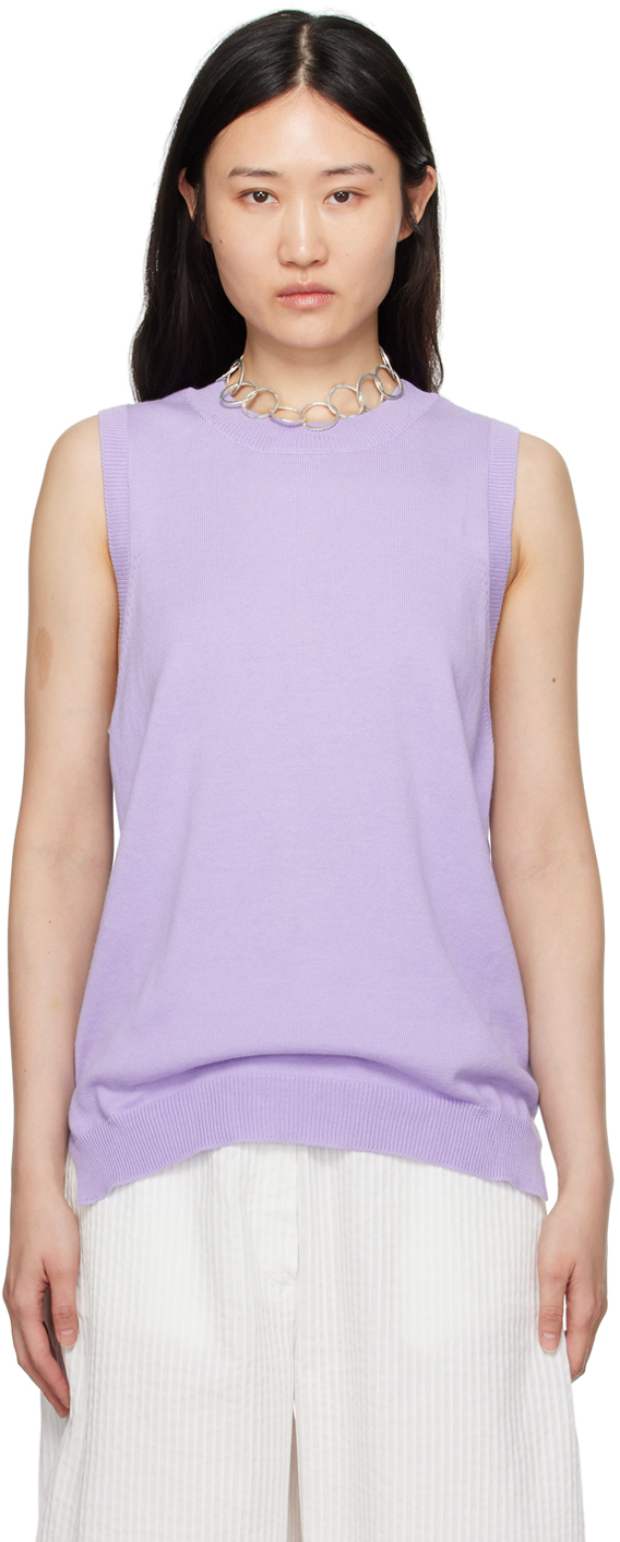 Cordera: Purple Regular Fit Tank Top | SSENSE