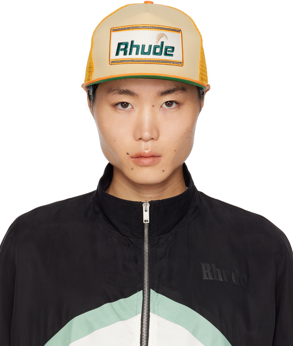 Yellow & Orange Cheval Cap by Rhude on Sale