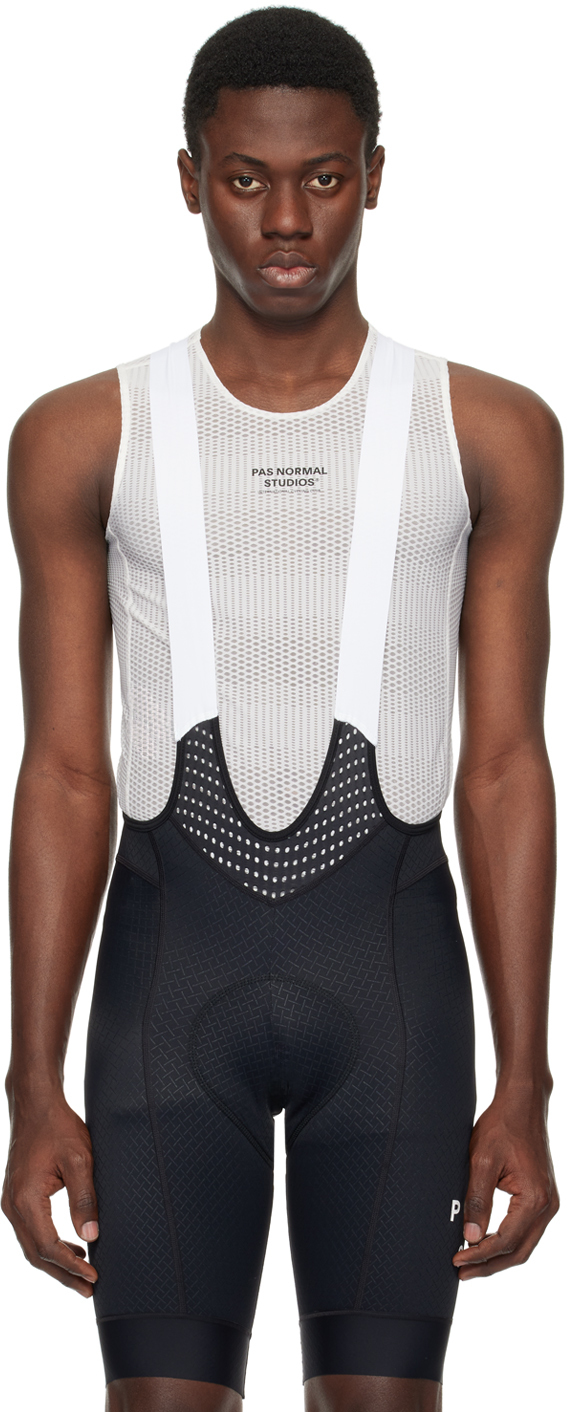 White Mechanism Pro Tank Top by Pas Normal Studios on Sale