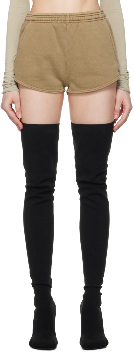 Entire Studios: Khaki Micro Shorts | SSENSE