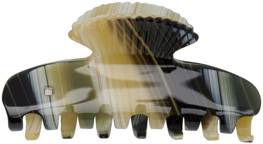 Multicolor Small Fan Shell Claw Hair Clip by Sophie Buhai on Sale