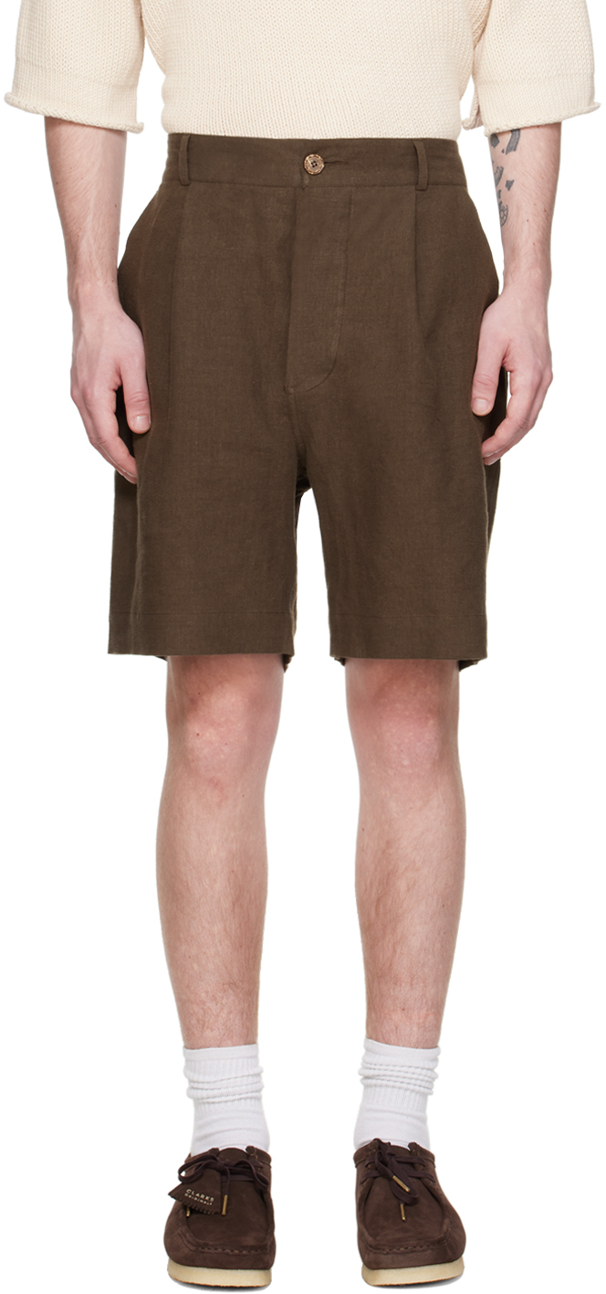 XENIA TELUNTS: Brown Bini Shorts | SSENSE
