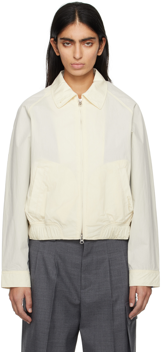 Off-White Spread Collar Jacket by Dunst on Sale