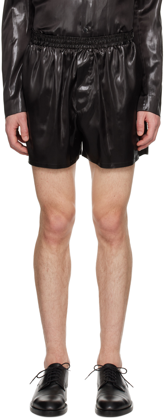 Black Nº 42 Shorts by SAPIO on Sale