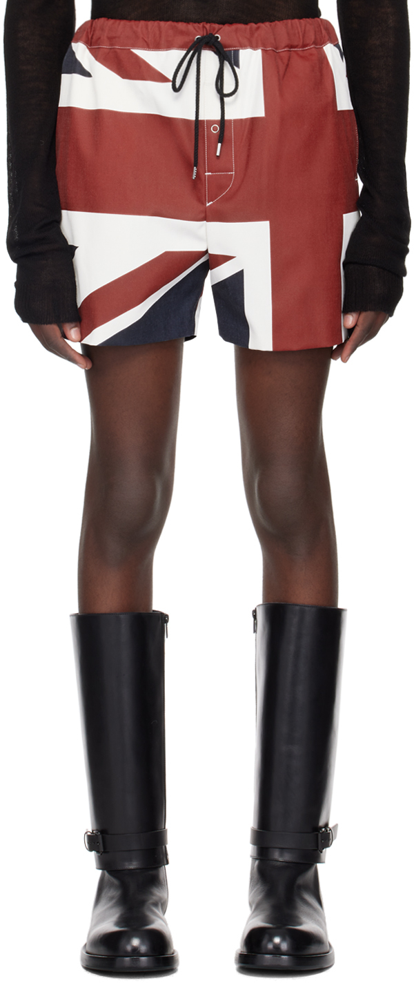 TAKAHIROMIYASHITA TheSoloist.: Red Trunks Shorts | SSENSE