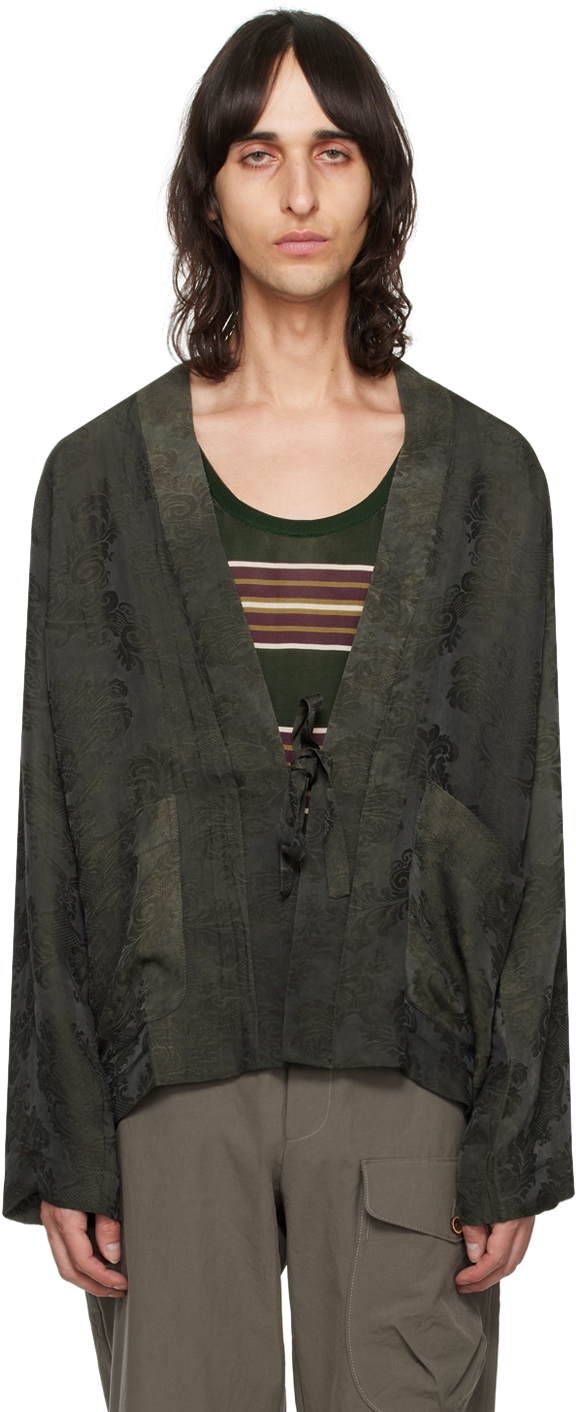 UMA WANG: Green Jester Jacket | SSENSE