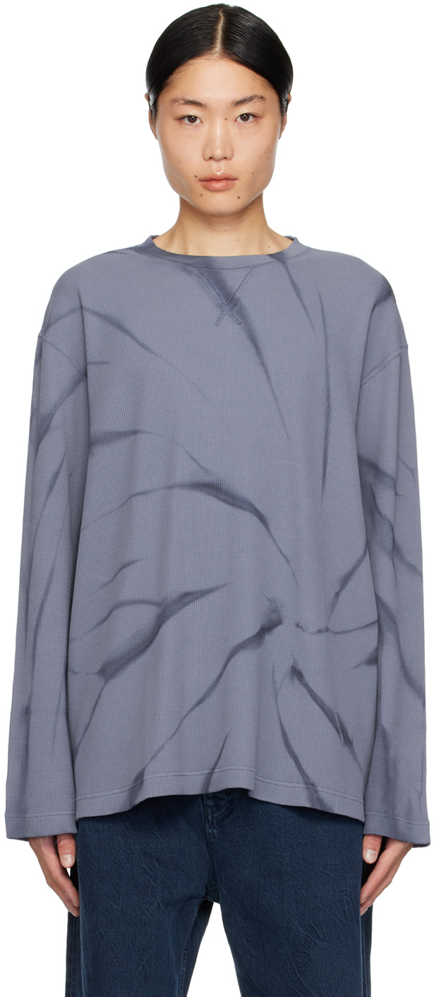 Blue Flame Long Sleeve T-Shirt by HOPE on Sale