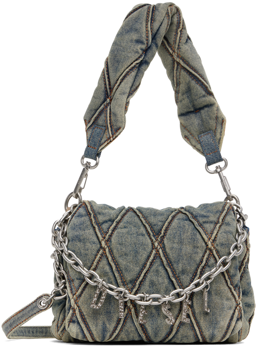 Blue Charm-D Shoulder M Bag by Diesel on Sale