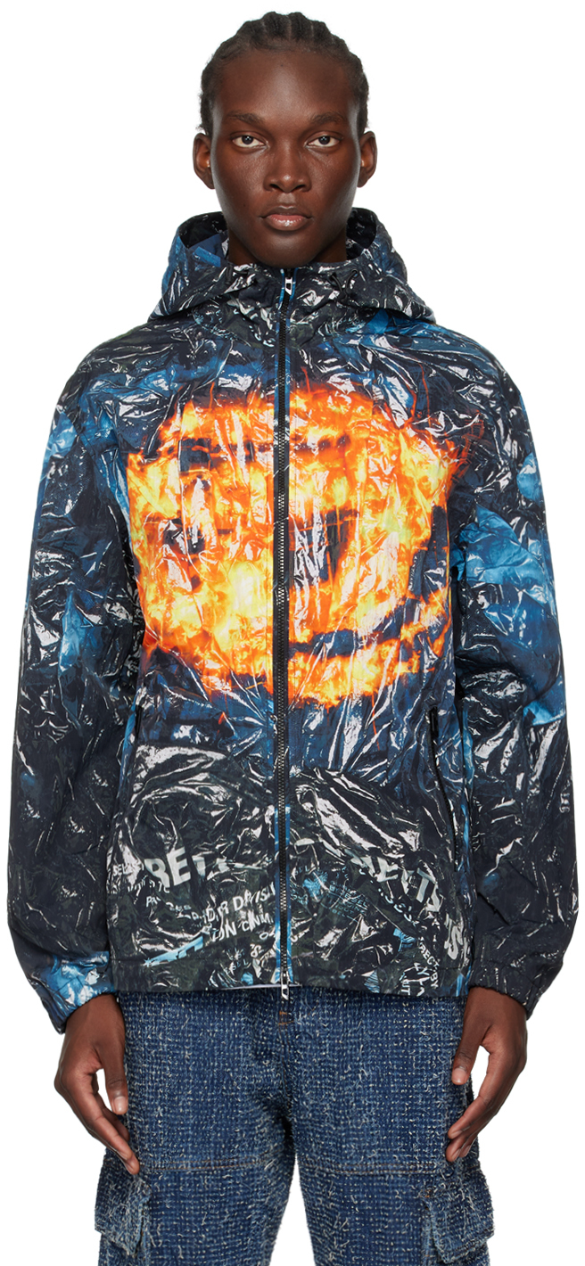 Diesel: Black J-Warrett-Poster Jacket | SSENSE Canada