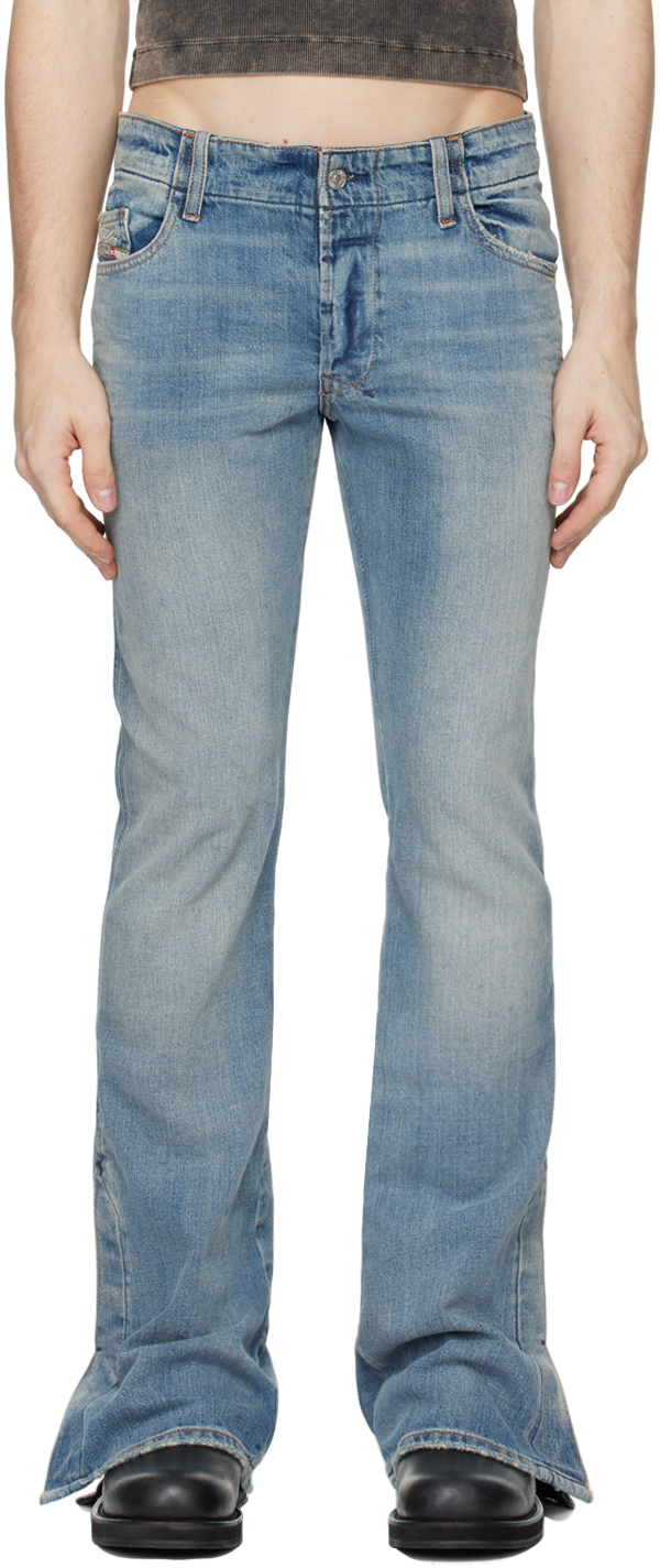 Diesel: Blue Bootcut Jeans D-Backler 0grdn | SSENSE Canada
