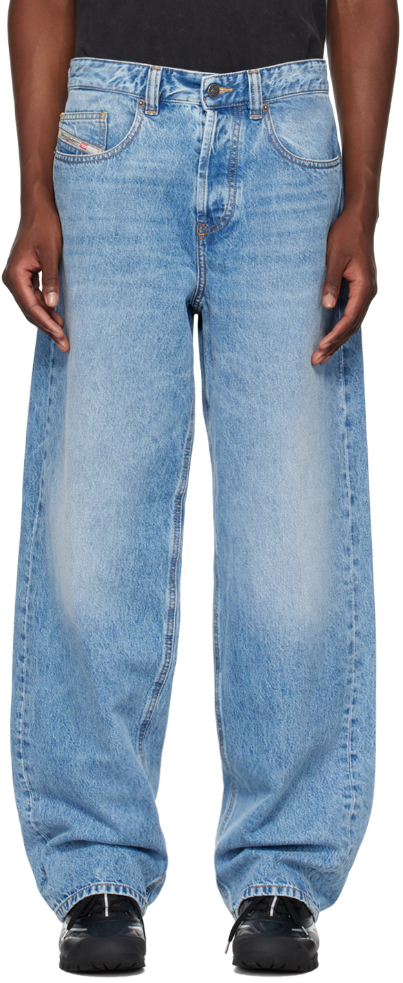 Diesel: Blue Straight 2001 D-Macro 09i29 Jeans | SSENSE