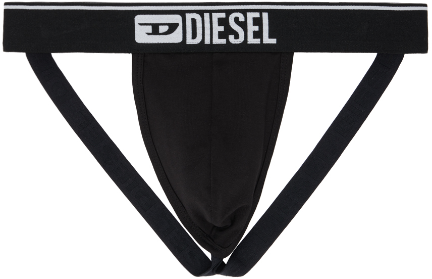 Diesel: Three-Pack Black Umbr-Jockythreepack Jockstraps | SSENSE
