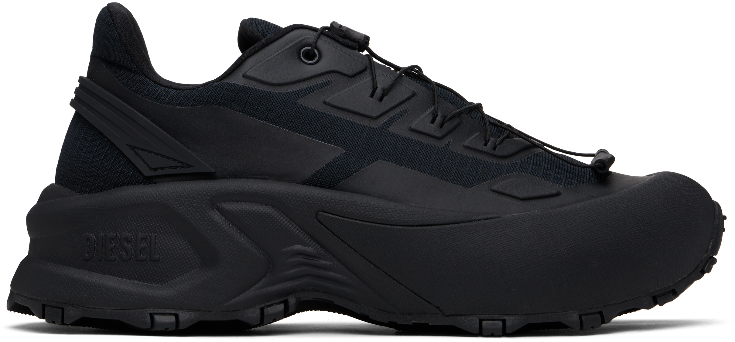 Diesel: Black D-Cage Runner Sneakers | SSENSE