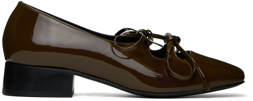 Nicole Saldaña: Brown Isabel Ballerina Flats | SSENSE